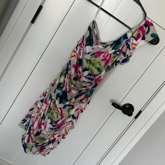 Express | Dresses | One Shoulder Floral Express Cocktail Dress | Poshmark